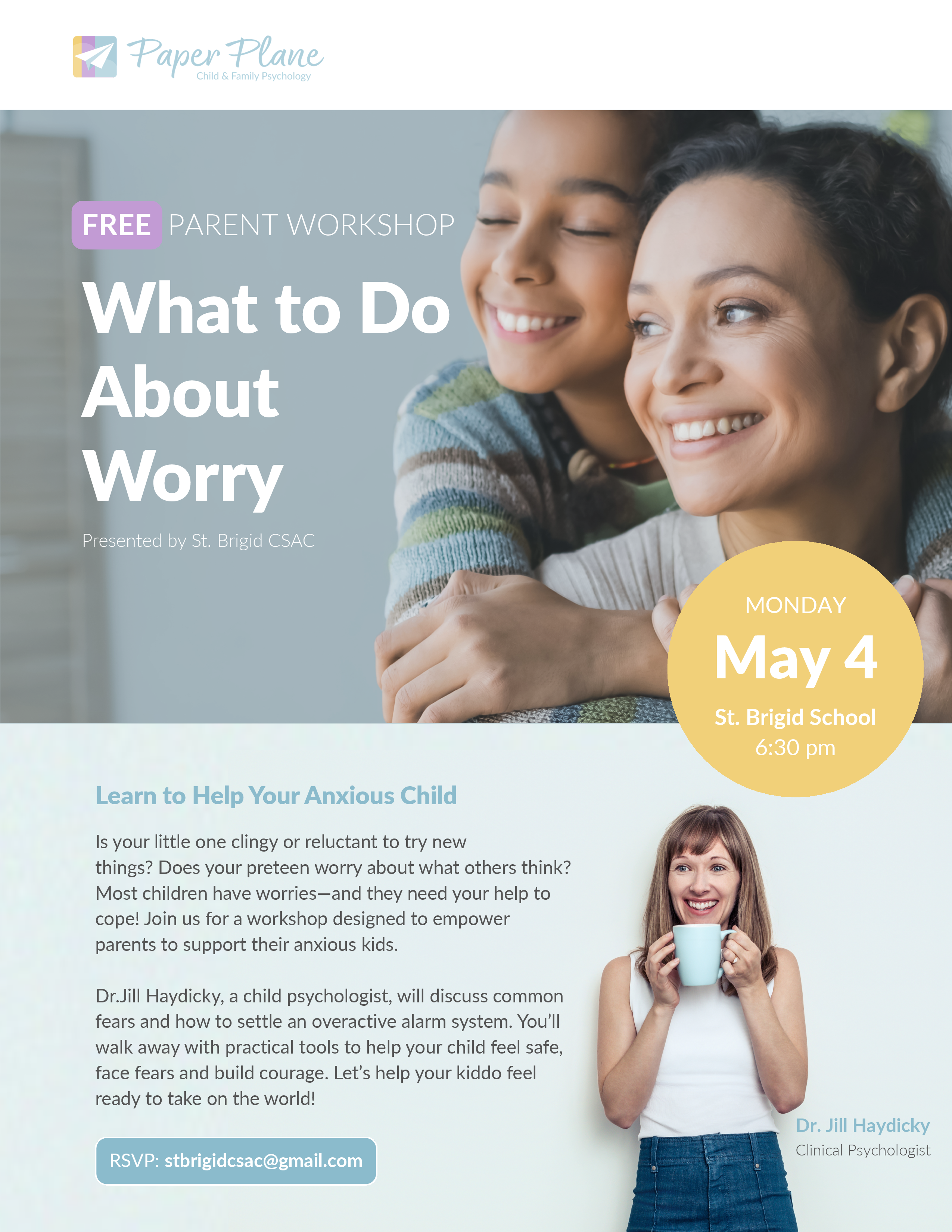 Parent Talk: What to Do About Worry – St. Brigid CSPC